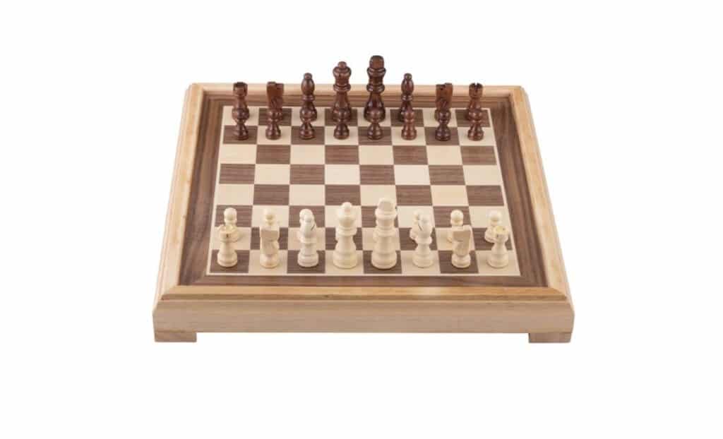 Schaakbord Buiten 10 St. Bedrukte Luxe Schaakset | Hout | 32 ...